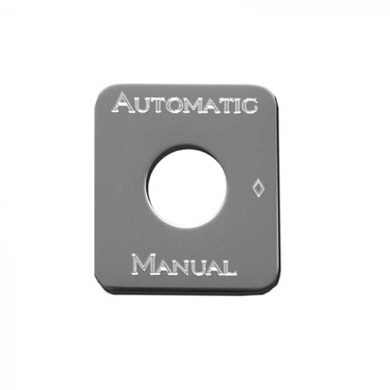 Stainless Steel Manual & Automatic Switch Plate - Big Rig Chrome