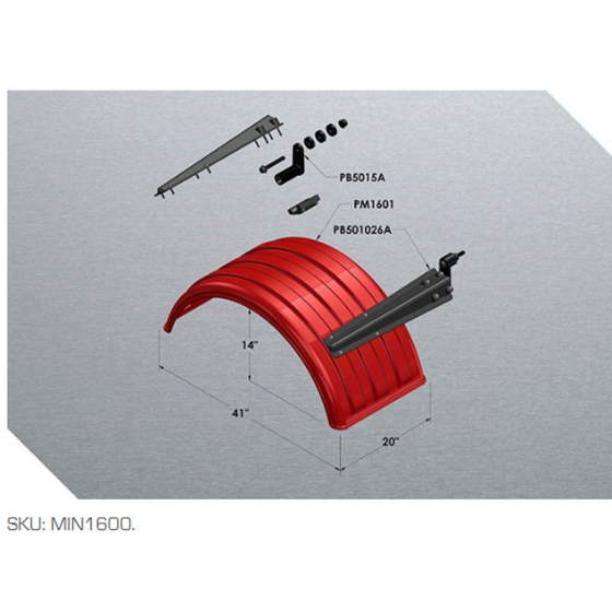 Buy One-Ton Single Axle Fender | Big Rig Chrome Shop