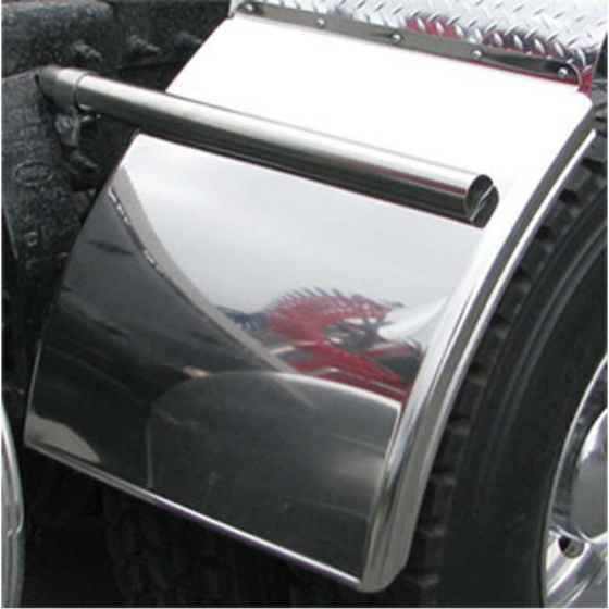 24 Inch Stainless Steel Quarter Fender Kit for Semi Trucks