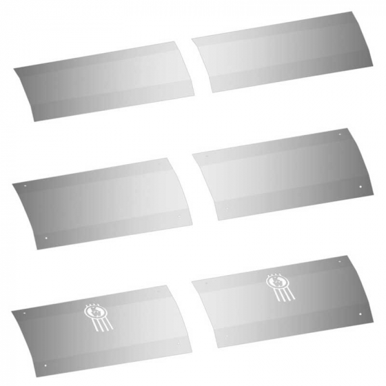 Kenworth T680 Stainless Steel Kick Plates | Big Rig Chrome Shop