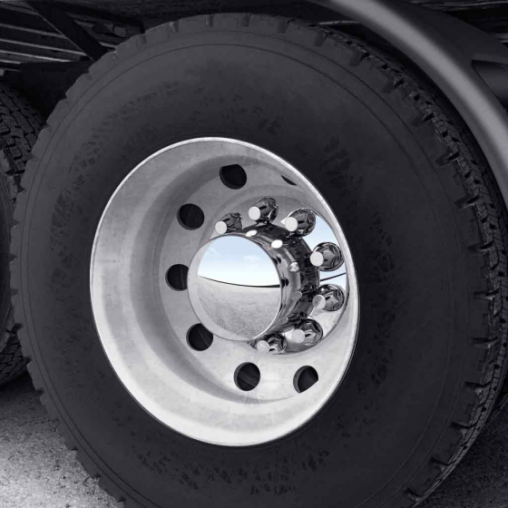 Chrome Axle Cover Kit for Semi Trucks - 22.5 & 24.5 Wheels