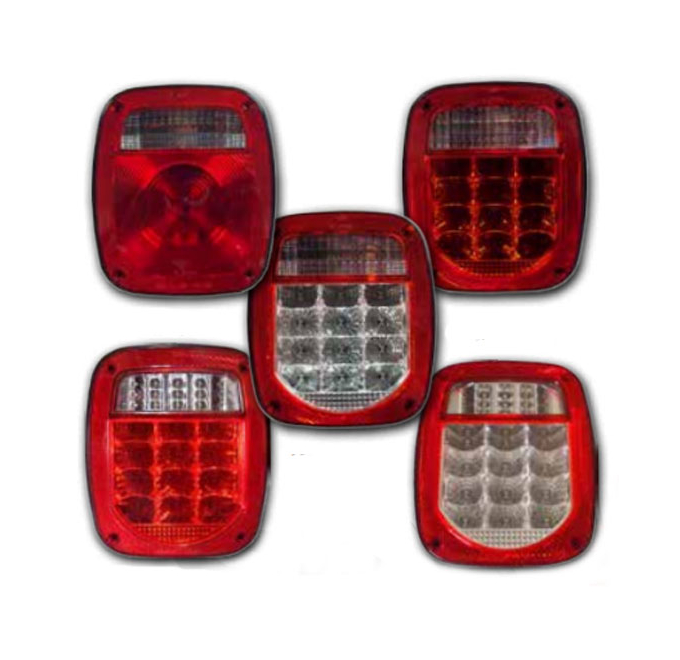 Buy Universal Stud Mount Tail Lights - Big Rig Chrome Shop
