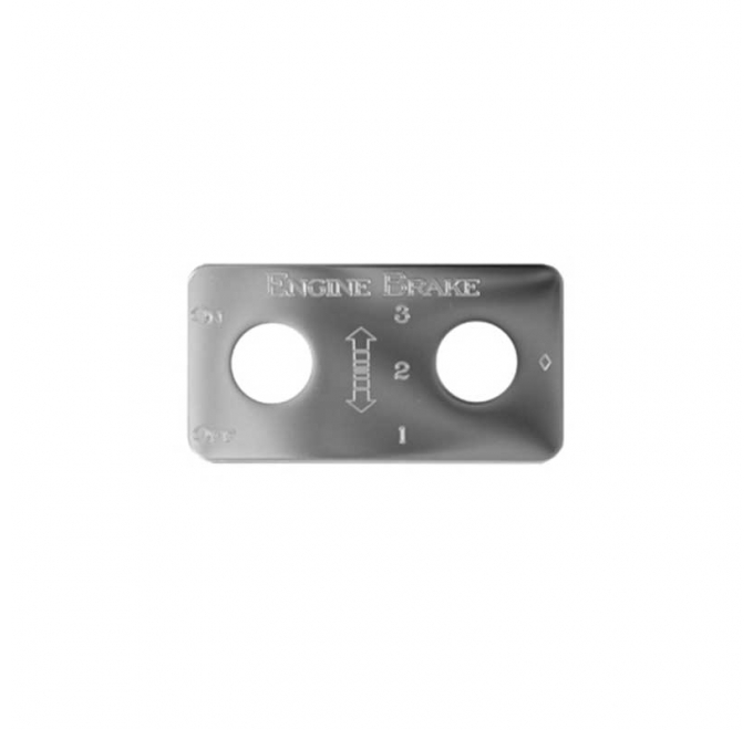Buy Stainless Steel Engine Brake Switch Plate 3-2-1