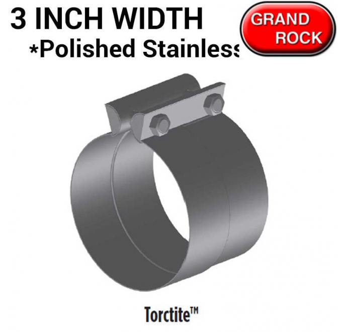 Buy 3-Inch Torctite Preformed Clamps - Polished Stainless Steel