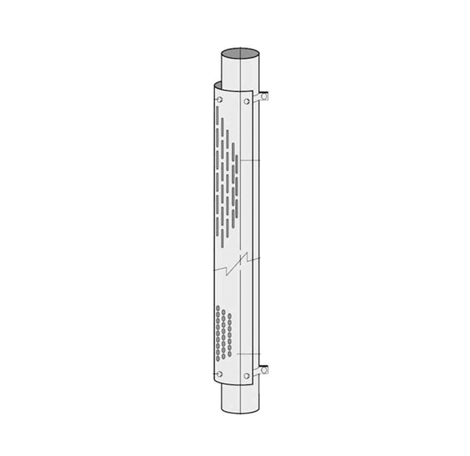 Horizontal Slot 180° Stack Guard Assembly - Big Rig Chrome Shop