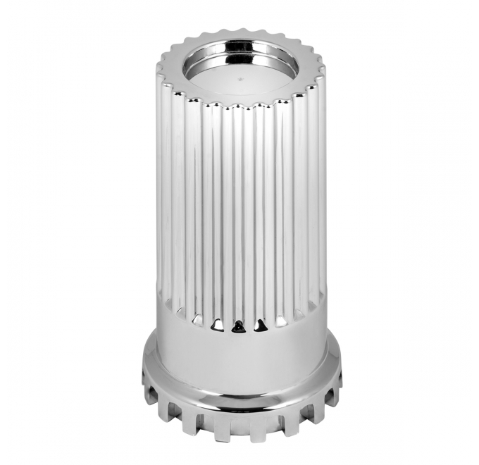 Bullet Flat Top 33mm Push-On Lug Nut Cover - Big Rig Chrome Shop
