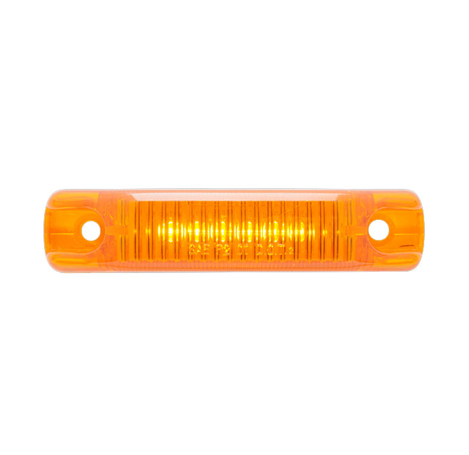 6 LED Amber Marker & Clearance Light - 12-24V | Big Rig Chrome