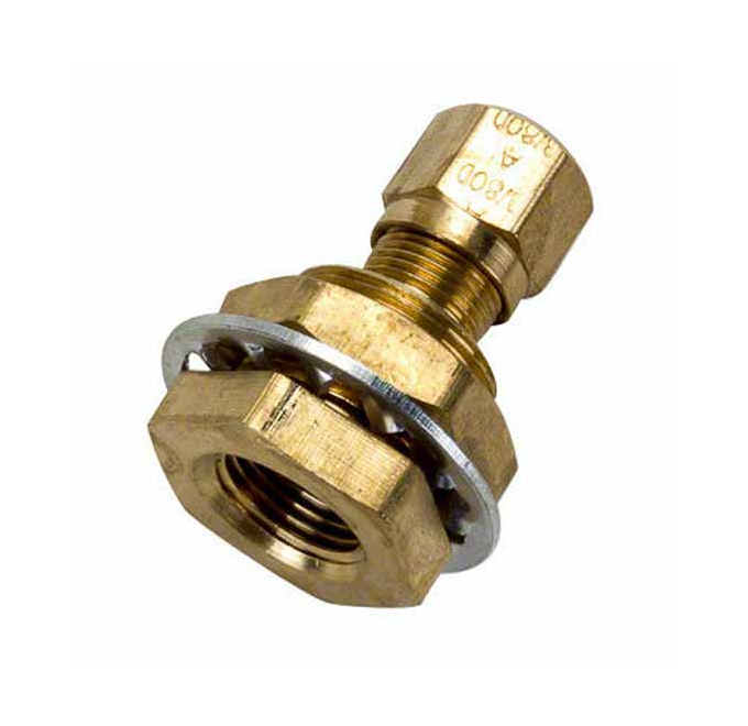 Buy 3/8 Bulkhead Fitting Type 4 | Big Rig Chrome Shop