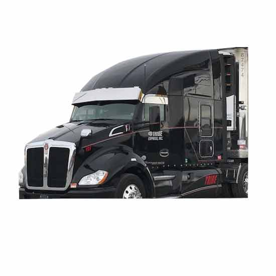 12 Stainless Steel Straight Drop Visor for Kenworth T680/T880/W990 ...