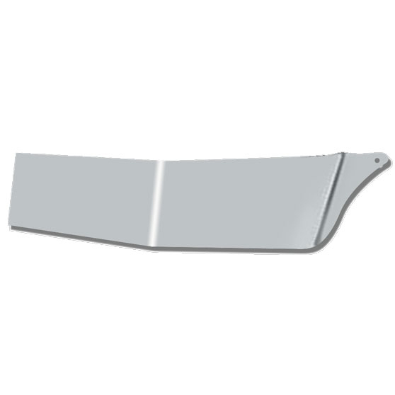 Peterbilt 359 12-Inch Gangster Butterfly Visor - Big Rig Chrome