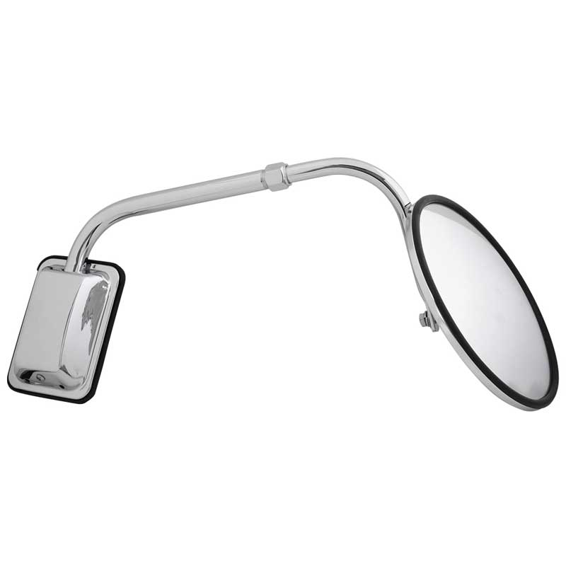 Buy 8" Convex Hood Mount Mirror Assembly - Big Rig Chrome Shop