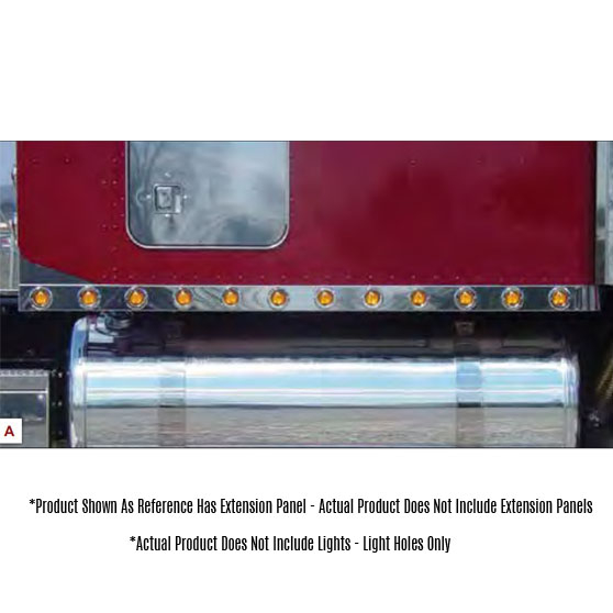 Peterbilt 379/388/389 70" Sleeper Panels (2008-2010) - No Lights