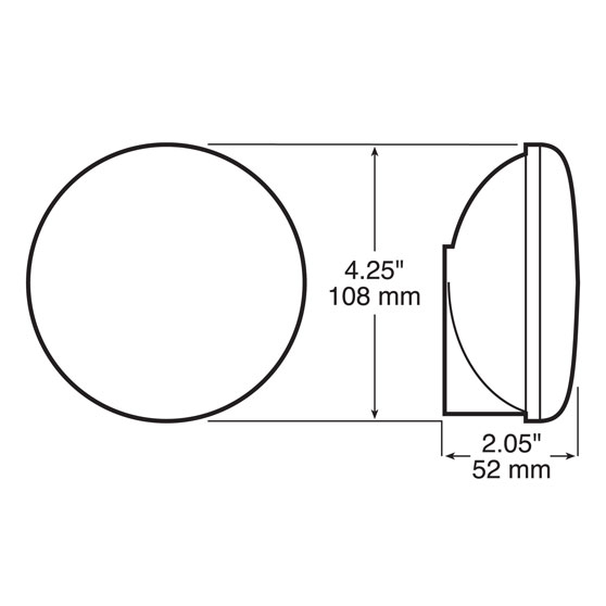 Buy 4-Inch Round Back-Up Lights | Big Rig Chrome Shop