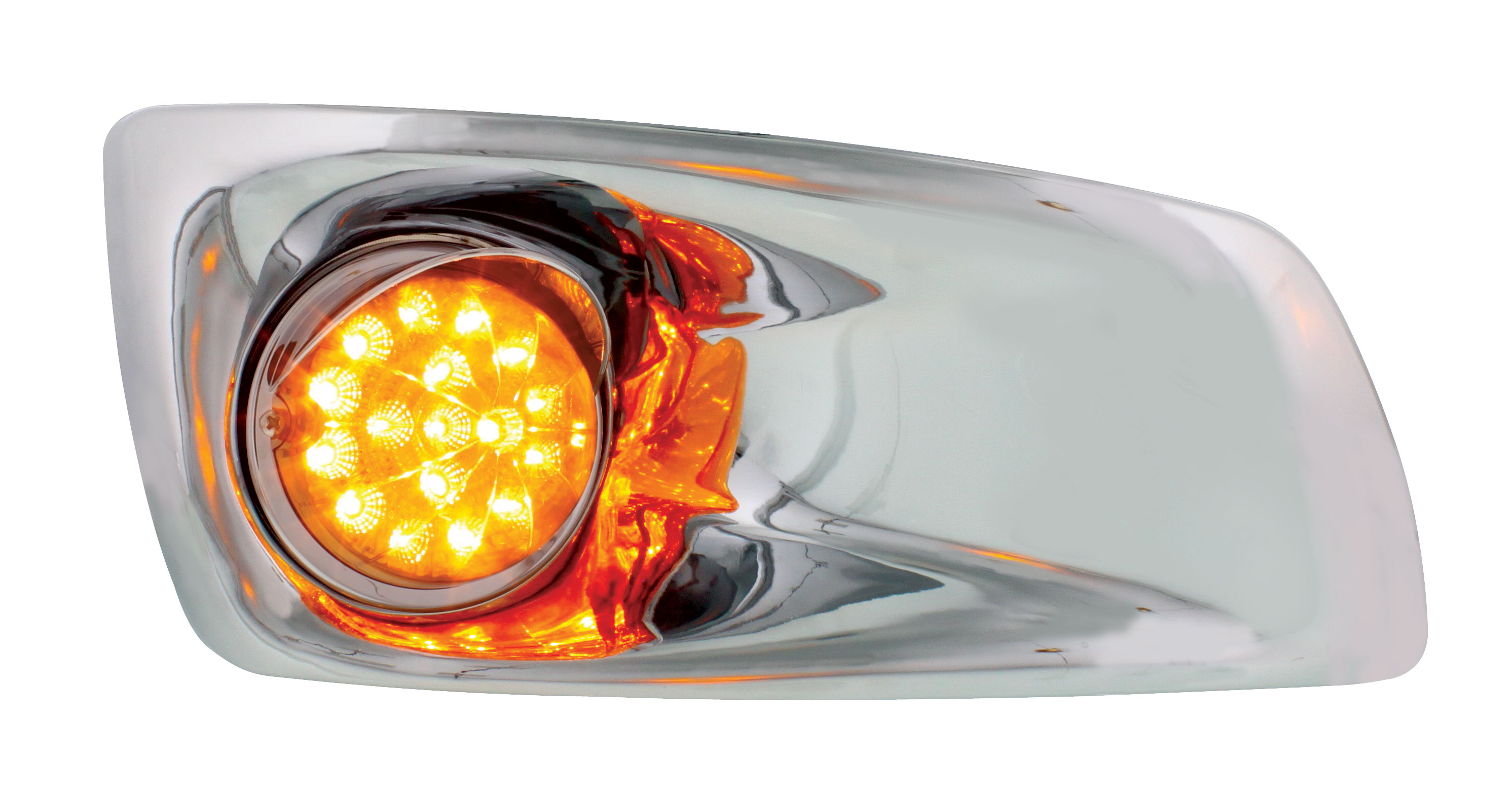 Buy Kenworth T660 LED Bumper Light - Amber with Visor up42750