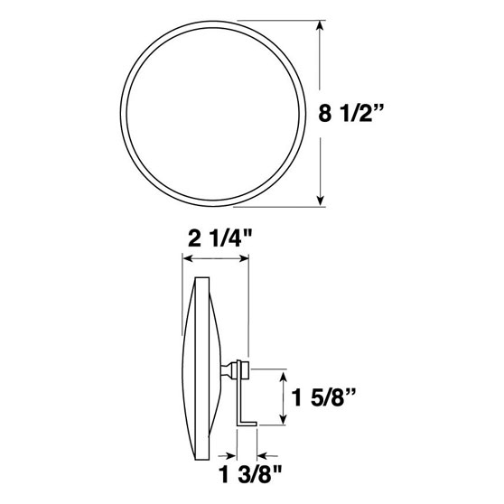 Buy Shop 8-Inch Convex Mirrors | Big Rig Chrome Shop