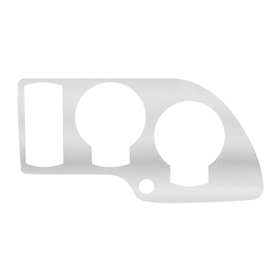 Kenworth T2000 Stainless Steel Lower Dash Panel - Big Rig Chrome