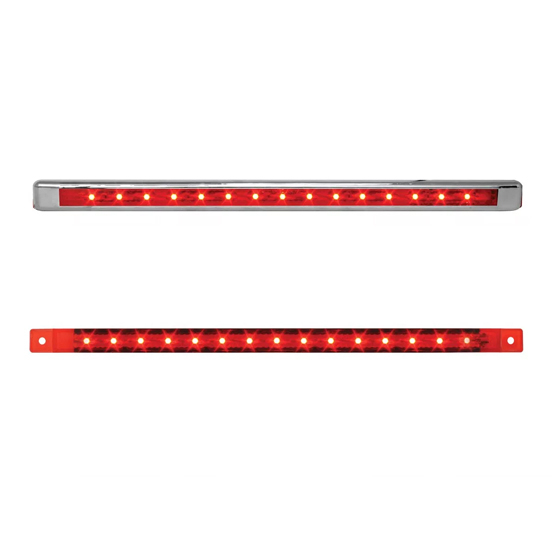 Buy 12-Inch Ultra-Thin LED Marker Light Bar with Chrome Bezel