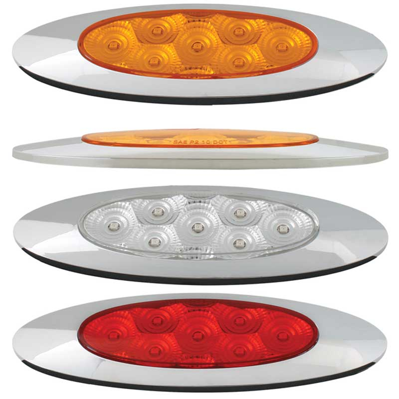 "Ultra Thin Spyder Y2K LED Light for Semi Trucks - 2" Sealed Lens"