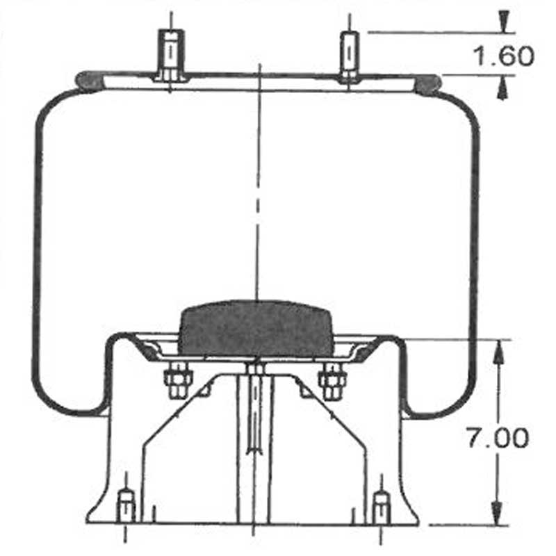 Buy AS8792 Rolling Lobe Air Spring - Big Rig Chrome Shop