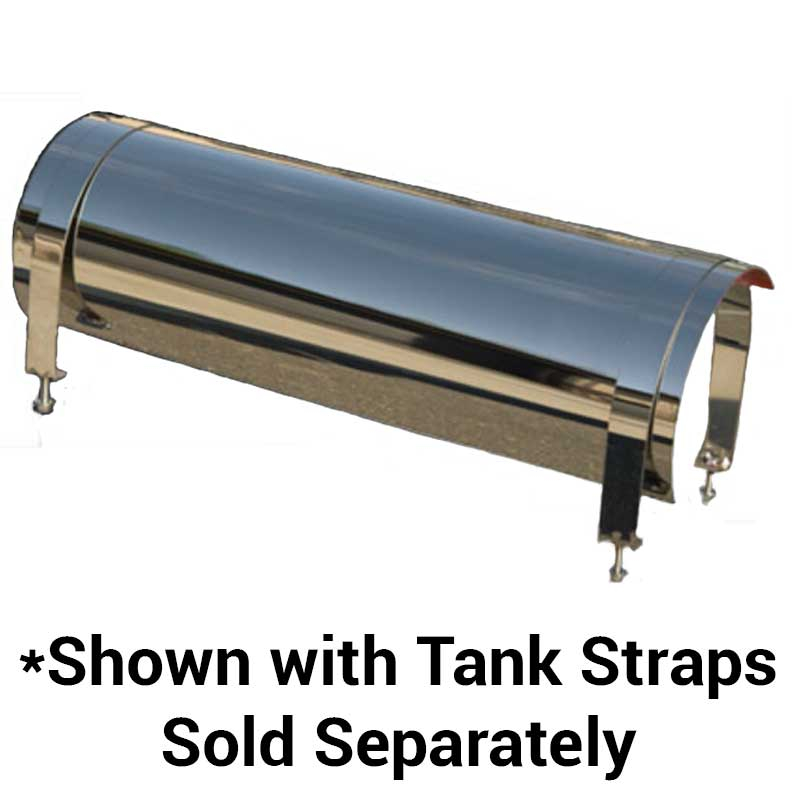 304 Stainless Air Tank Wraps for Semi Trucks with LED Lights