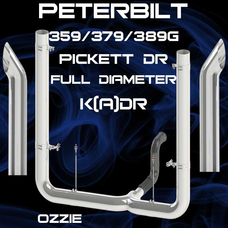 Buy 7-Inch Peterbilt 359/379/389G Full Exhaust Kit 69346