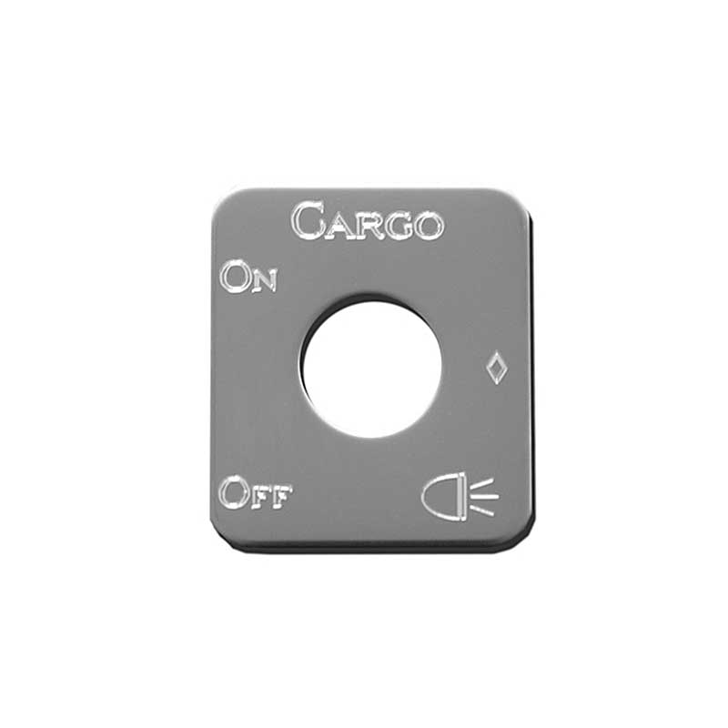 Stainless Steel Cargo Lights Switch Plate - Big Rig Chrome Shop
