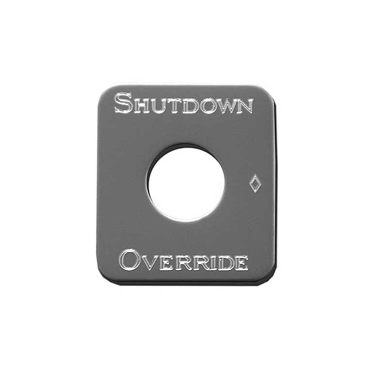Buy Stainless Steel Shutdown Override Switch Plate