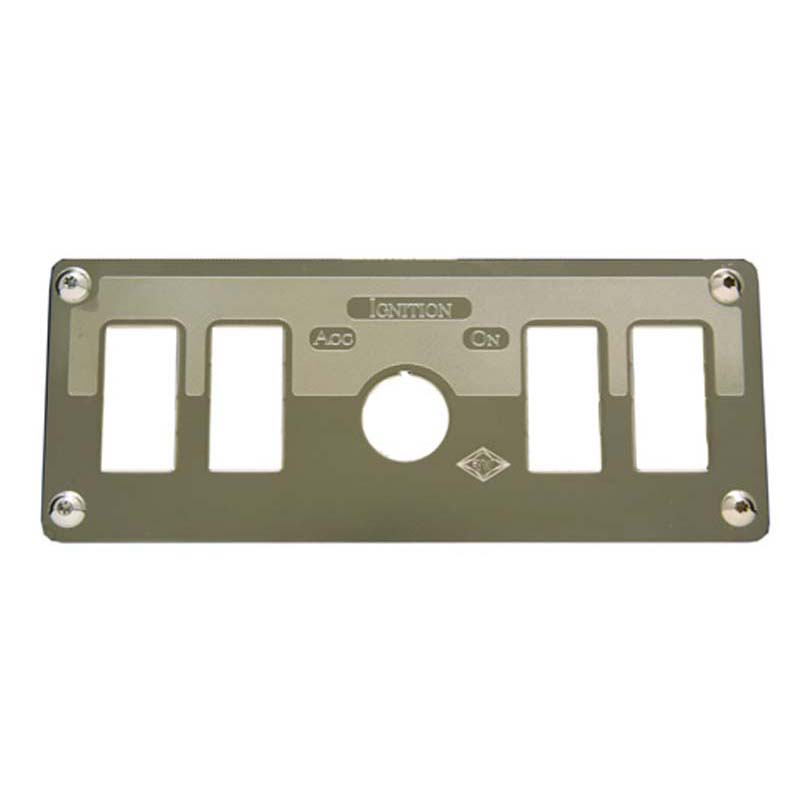 Buy Kenworth Stainless Steel Ignition Key Switch Plate - 4 Holes