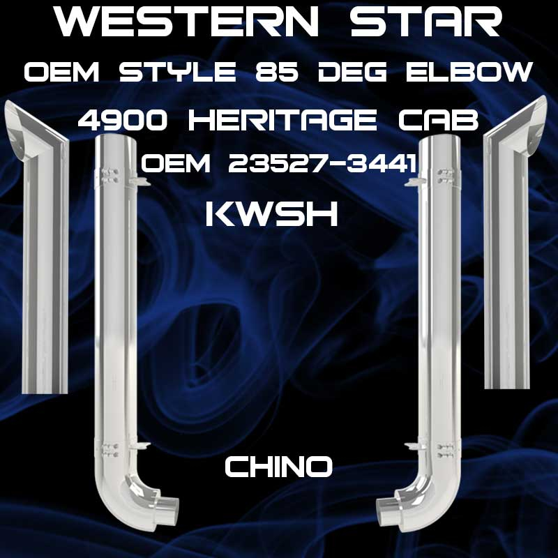 8-Inch Western Star 4900 Heritage Exhaust Kit - OEM Style 69761