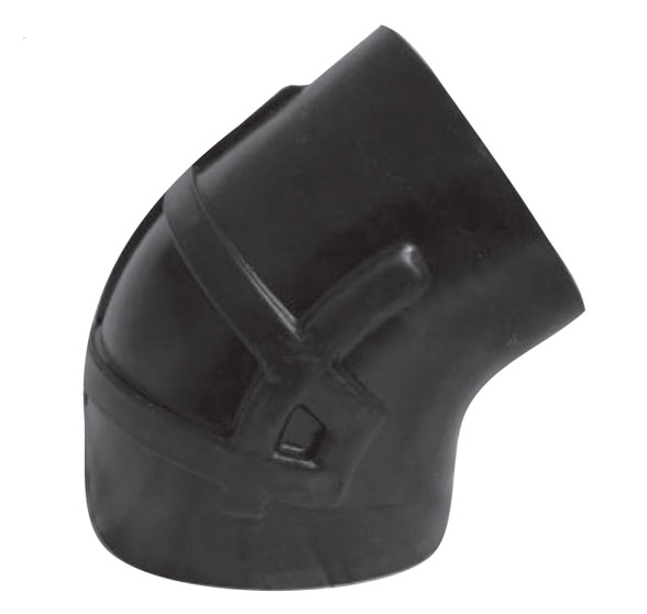 Kenworth 7x6 Inch 53° Intake Rubber Elbow - Big Rig Chrome Shop