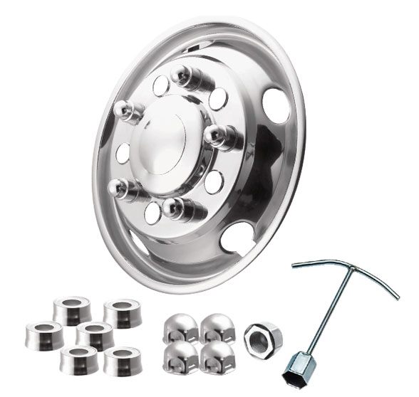 Buy 22.5x7.5 10-Lug Stainless Steel Wheel Simulator Set