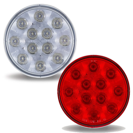 4-Inch Round LED Stop, Turn & Tail Light - Big Rig Chrome Shop