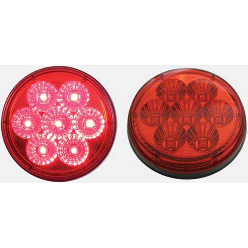 Buy 12V/24V 7 LED Reflector 4-Inch S/T/T - Big Rig Chrome Shop