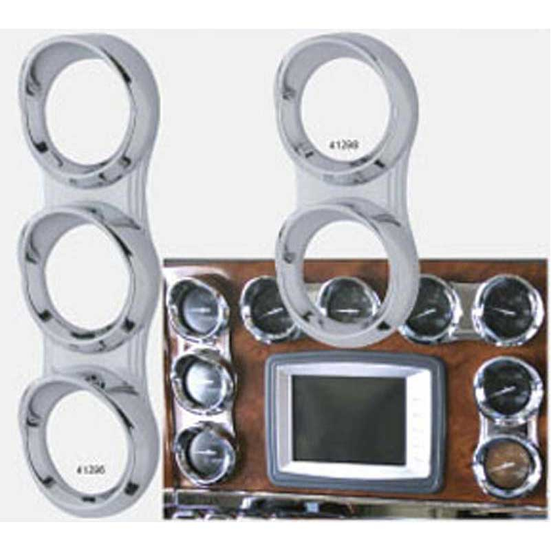Buy 2006+ Peterbilt Vertical Gauge Cluster - Big Rig Chrome Shop