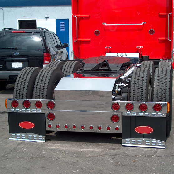 Universal Rear Light Bar for Semi Trucks - 6 or 8 Inch Wide