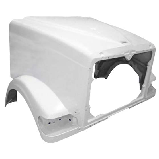 Fiberglass Hood Shell for International 9900I Curved Glass