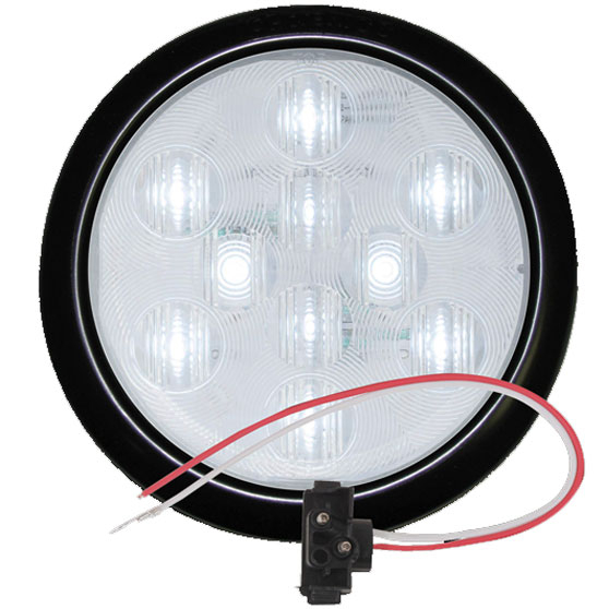 Buy 4" Round 10 LED Backup Light Kit with Grommet & Pigtail