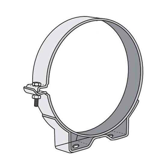 Chrome Plated Carbon Steel Mounting Bracket Clamp for Semi Trucks