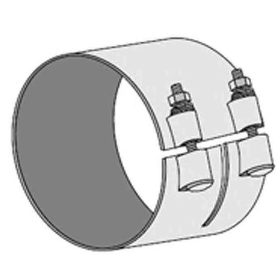 5 Inch Peterbilt Semi Truck Stack Clamp - Butt Joint