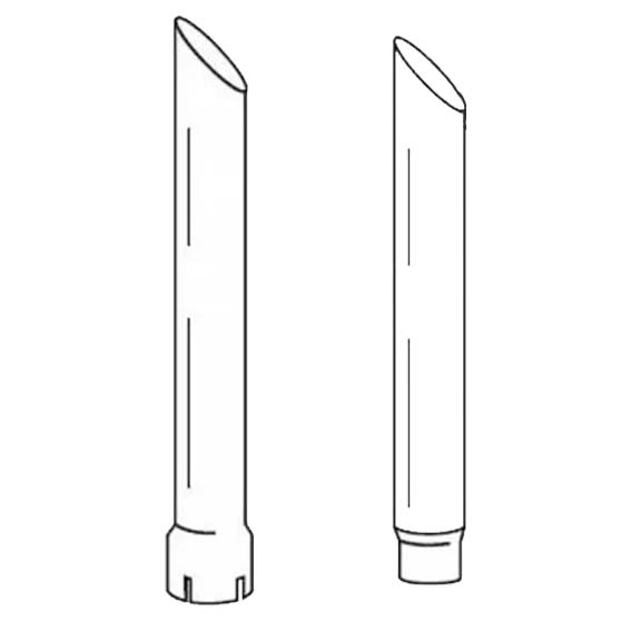 Buy 7-Inch to 5-Inch Chrome Stack - 72 Inches OD