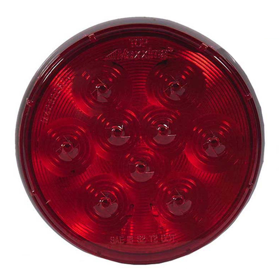 Buy 4-Inch Round Red Stop Turn Tail Light | Big Rig Chrome Shop