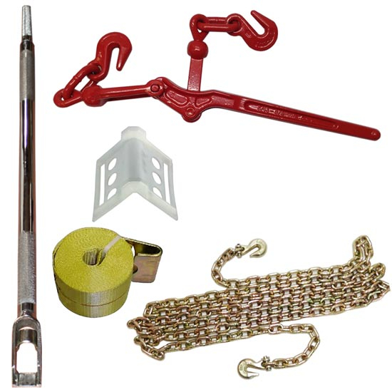 Flatbed Basic Starter Kit with 3/8" Chain - Big Rig Chrome Shop