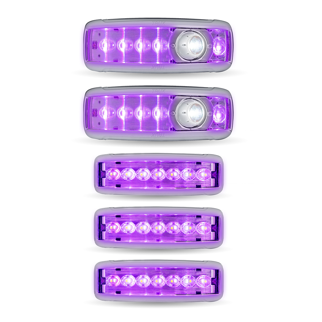 LED Interior Projector Dome Light Kit for Kenworth - 14 Diodes