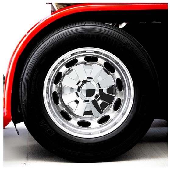 Chrome Rubicon Rear Axle Cover Kit for Semi Trucks