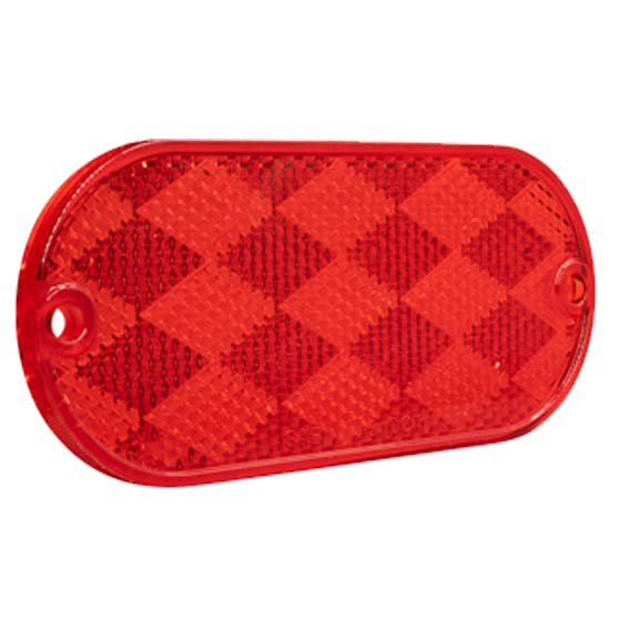 4x2 Oval Quick Mount Reflector for Semi Trucks - 20 Pack