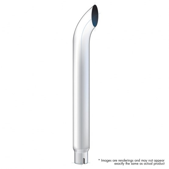 Buy 108-Inch Curved Exhaust Stack - 7" to 5" ID Bottom