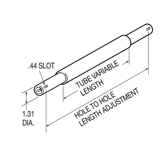 Buy Adjustable Landing Gear Shaft Set 53-72 Inch