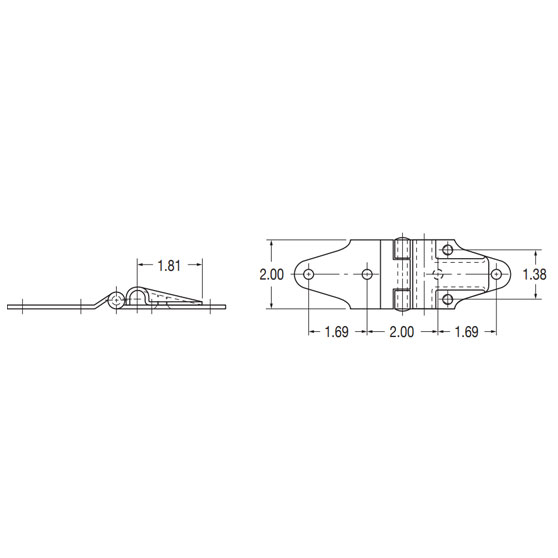 Buy End Hinge & Roller Door Covers | 2-Inch E-Coat Finish