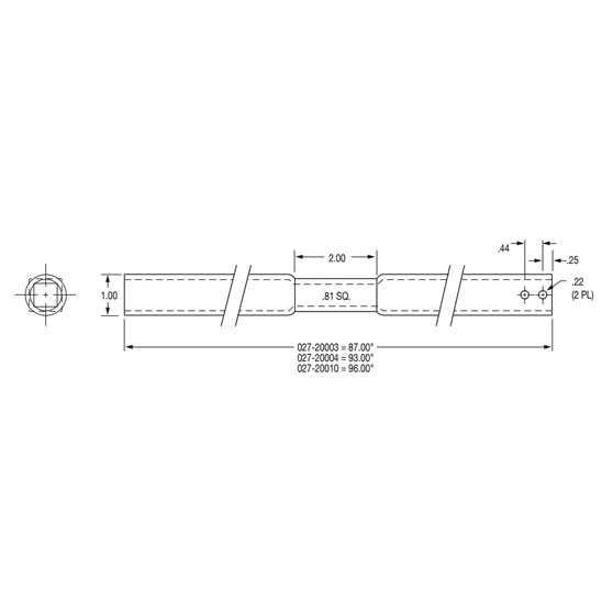 Buy Dual Spring Operator Shafts - Big Rig Chrome Shop
