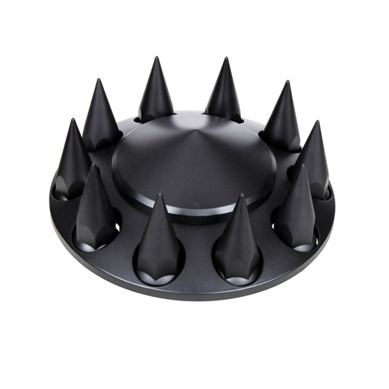Buy Matte Black Pointed Front Axle Cover with 33mm Spike Nut